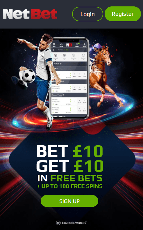 NetBet £10 in Free Bets & Spins Welcome Offer (UK - 2023)